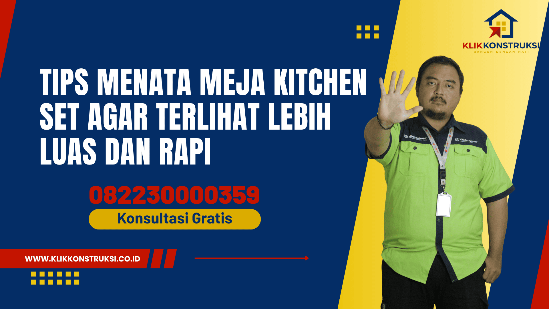 Tips Menata Meja Kitchen Set agar Terlihat Lebih Luas dan Rapi - Klik ...
