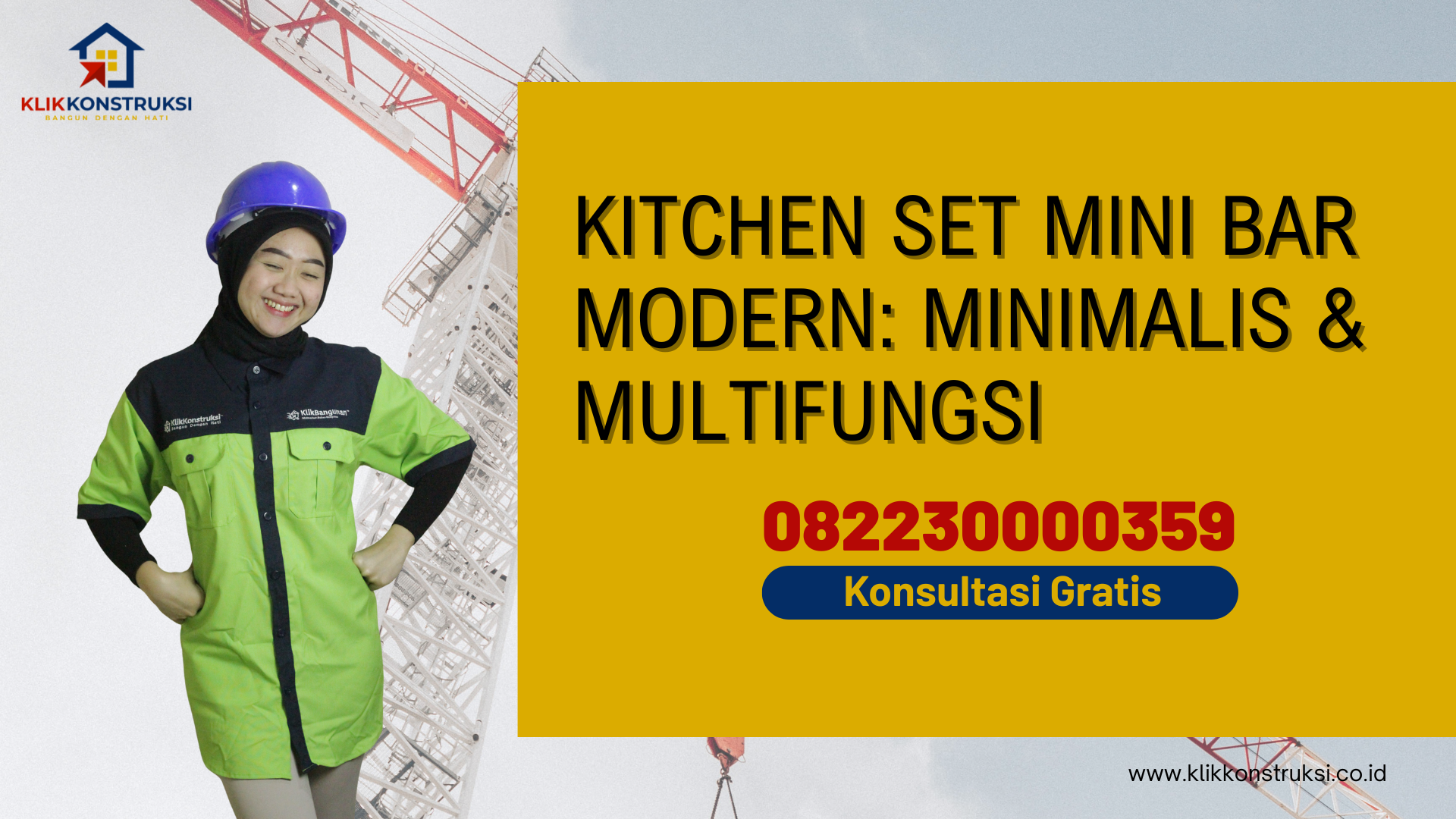 Kitchen Set Mini Bar Modern: Minimalis & Multifungsi - Klik Konstruksi