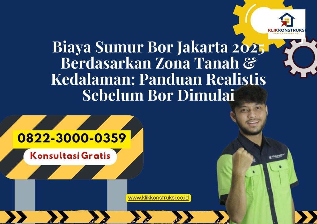 Biaya Sumur Bor Jakarta 2025 Berdasarkan Zona Tanah & Kedalaman: Panduan Realistis Sebelum Bor ...