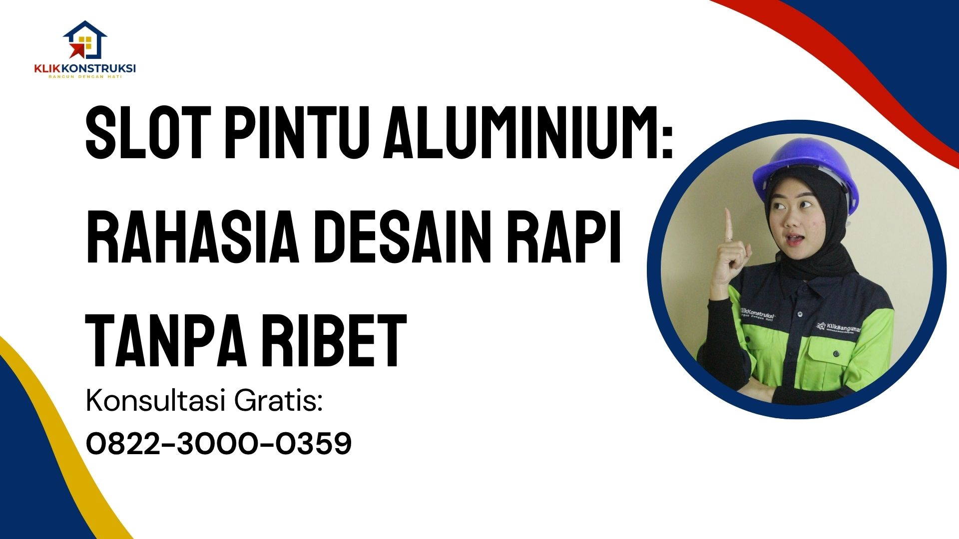 Slot Pintu Aluminium: Rahasia Desain Rapi Tanpa Ribet - Klik Konstruksi