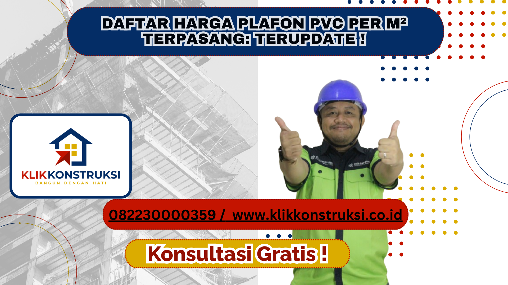 Daftar Harga Plafon PVC per m² Terpasang: Terupdate ! - Klik Konstruksi