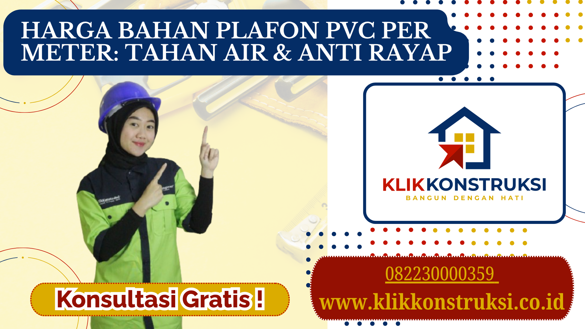 Harga Bahan Plafon PVC per Meter: Tahan Air & Anti Rayap - Klik Konstruksi