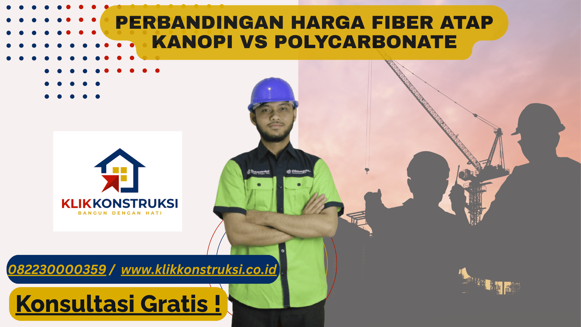 Perbandingan Harga Fiber Atap Kanopi vs Polycarbonate - Klik Konstruksi