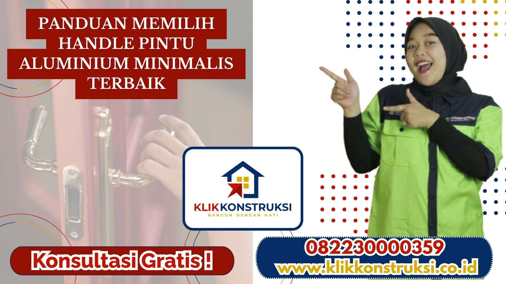 Panduan Memilih Handle Pintu Aluminium Minimalis Terbaik - Klik Konstruksi